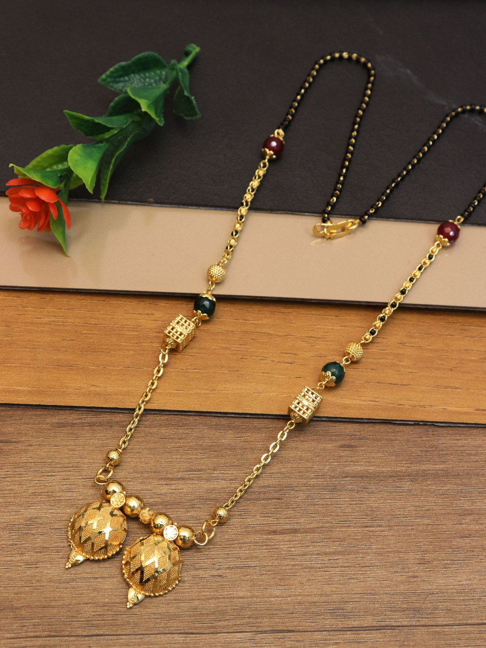 Buy Elegant Combination of Golden Mangalsutras at joolkart.com