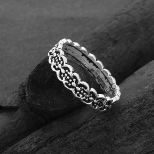 Buy Antique Silverplated Challa Band Fashion Finger Ring - ADMIERShop ...