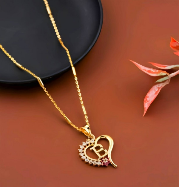 Buy Alloy Gold Plated Calphabet Chain Pendal For Women And Girl at ...